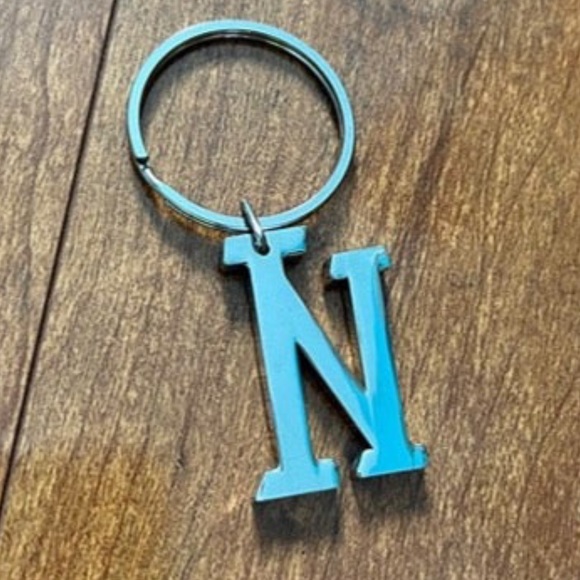 Accessories | Initial N Keychain In Shiny Silver | Poshmark